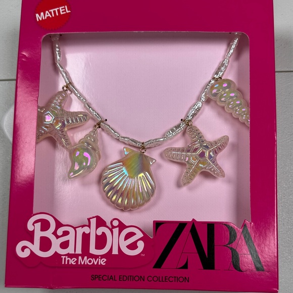Zara | Jewelry | Nwt Zara X Barbie Iridescent Shell Necklace | Poshmark